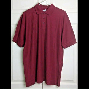 Blue Generation | Shirts | New Burgundy Polo Shirt Short Sleeve | Poshmark
